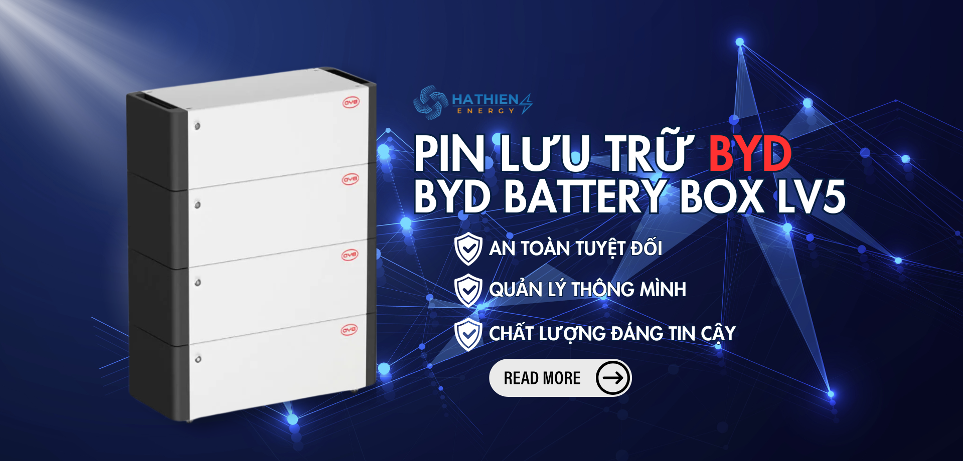 Pin Lưu Trữ Điện Lithium BYD 5kWh - Điện Năng Lượng Mặt Trời - Hà Thiên ...
